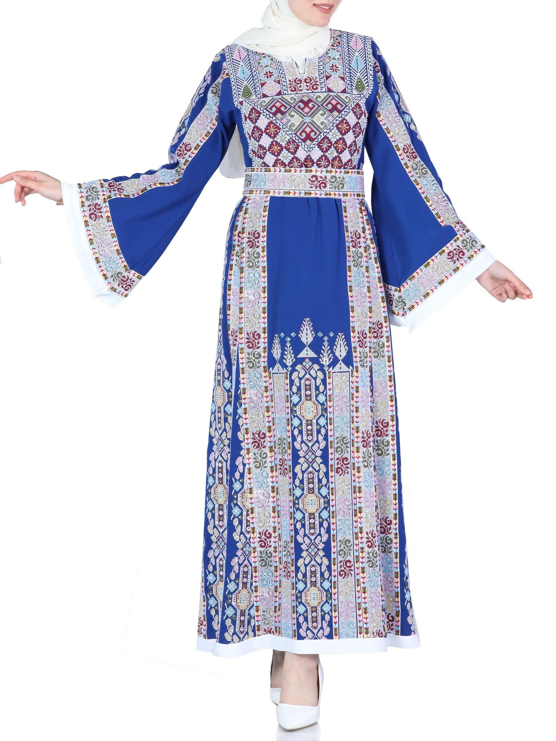 Jewel Of Ramallah - High Quality Embroidered Palestinian style Thobe ...