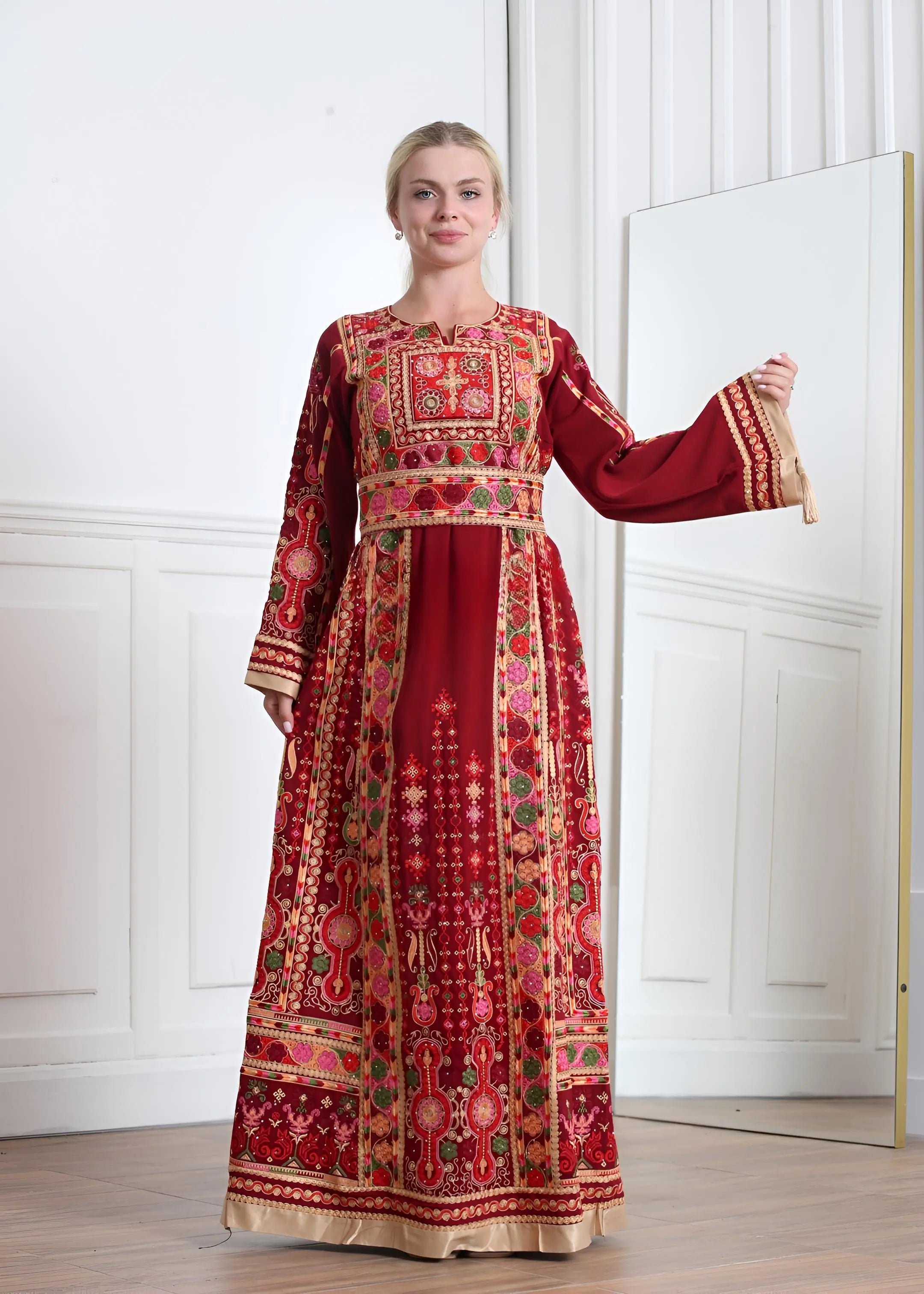 Majestic Thobe - Embroidered Palestinian dress Thawb. High Quality ...