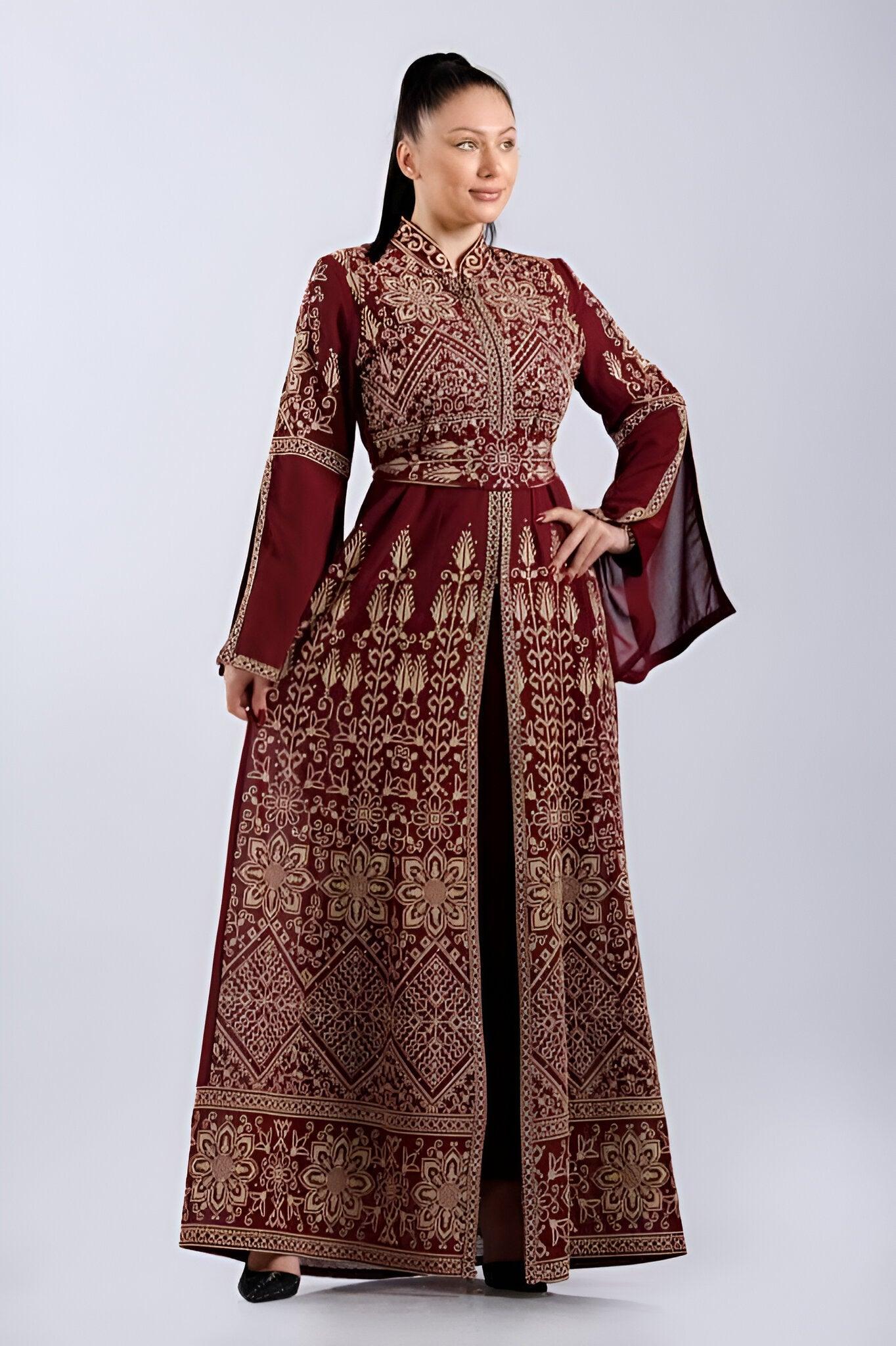 Akka's Angel Thobe - Embroidered Palestinian style Thobe/Kaftan – JPK ...