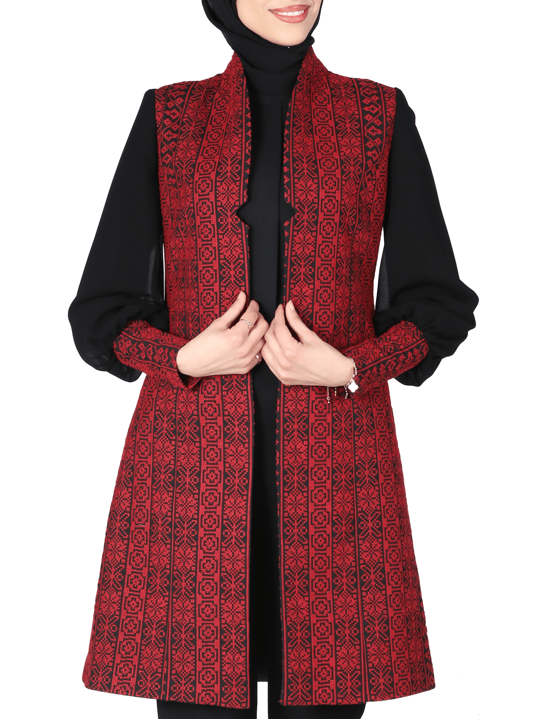 Long Embroidered Jacket - Embroidered Palestinian style Jacket – JPK ...