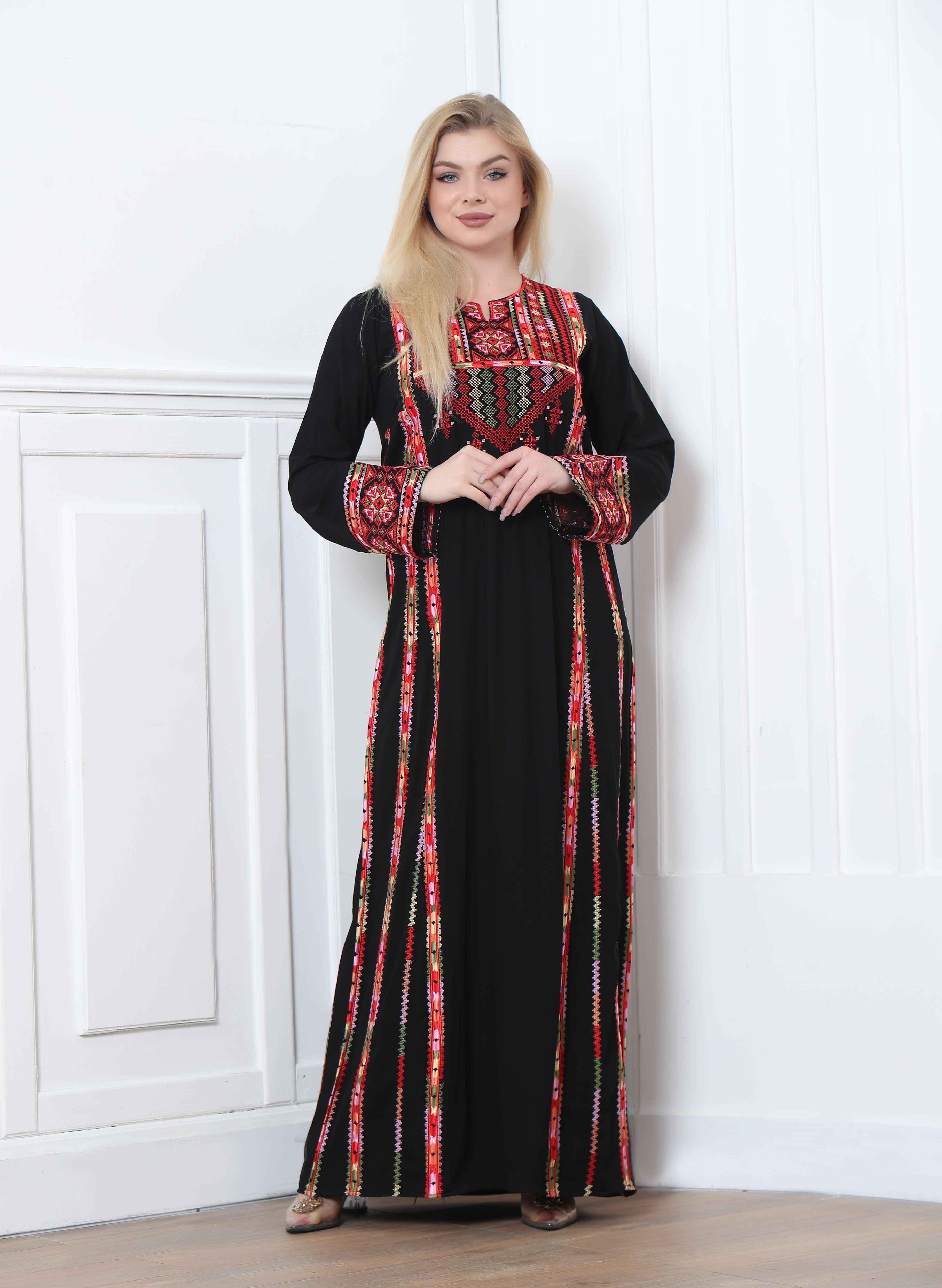 Ramallah Beauty - Embroidered Palestinian Thobe – JPK Traditions