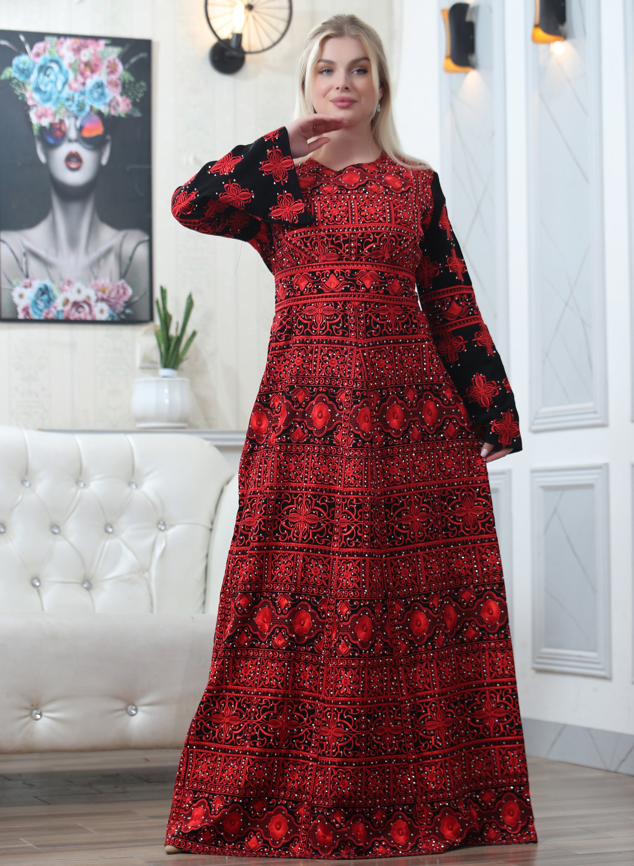 Rose Of Hebron - High Quality Embroidered Palestinian Thobe/Dress – JPK ...