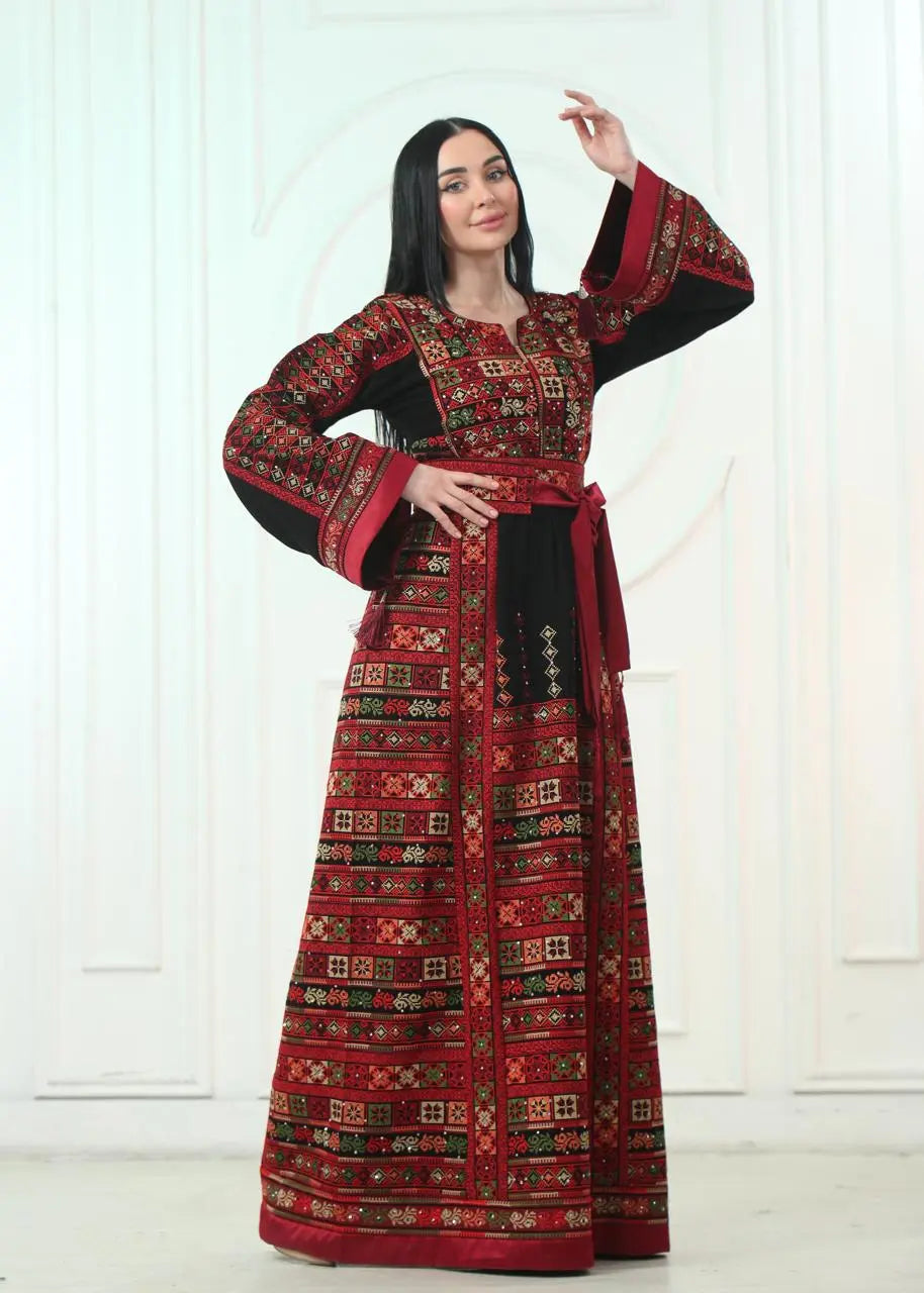 Moon Of Ramallah 2 - Traditional Embroidered Palestinian Thobe – JPK ...