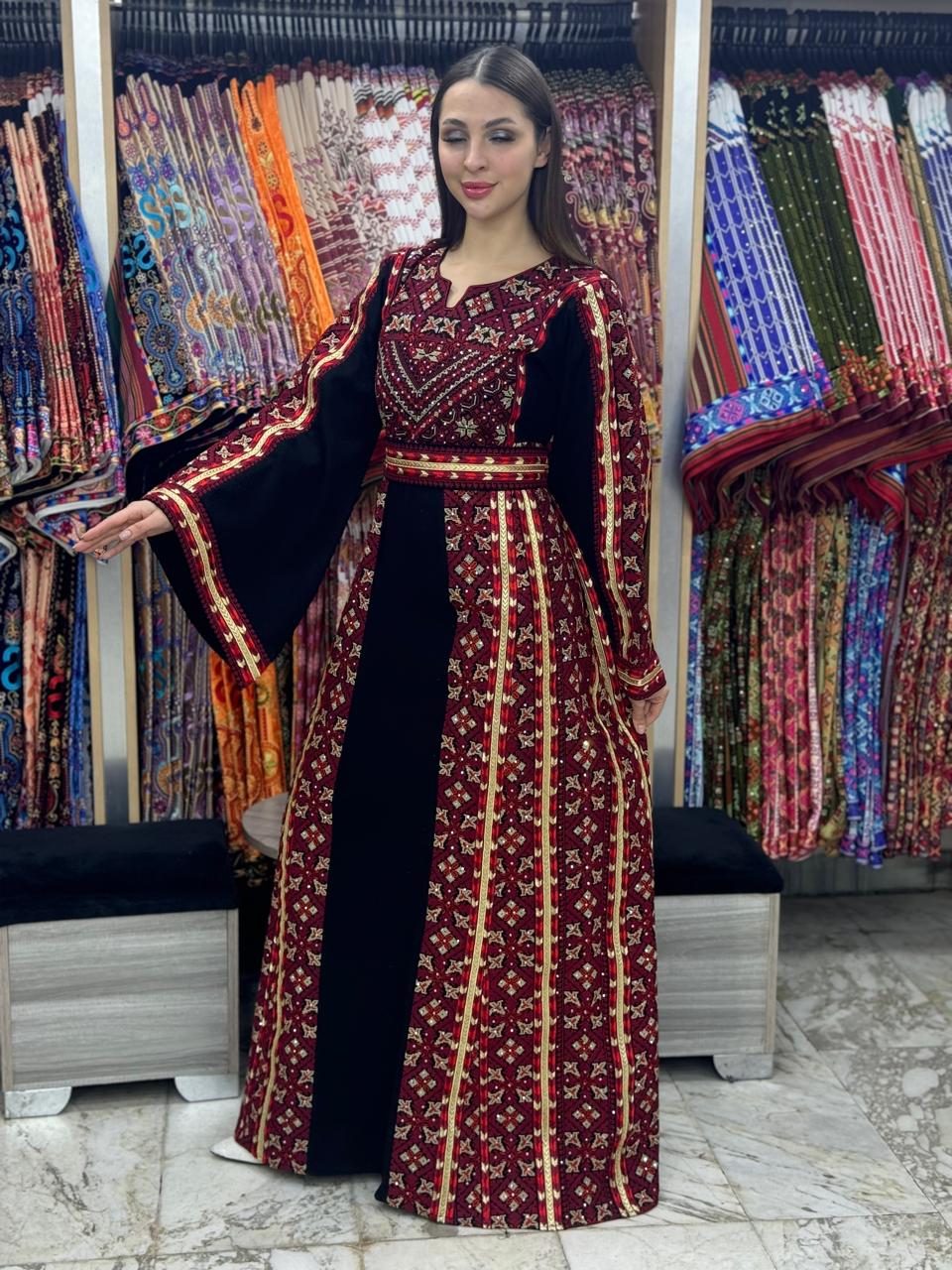 (Limited edition) - Embroidered Palestinian style Thobe for women ...
