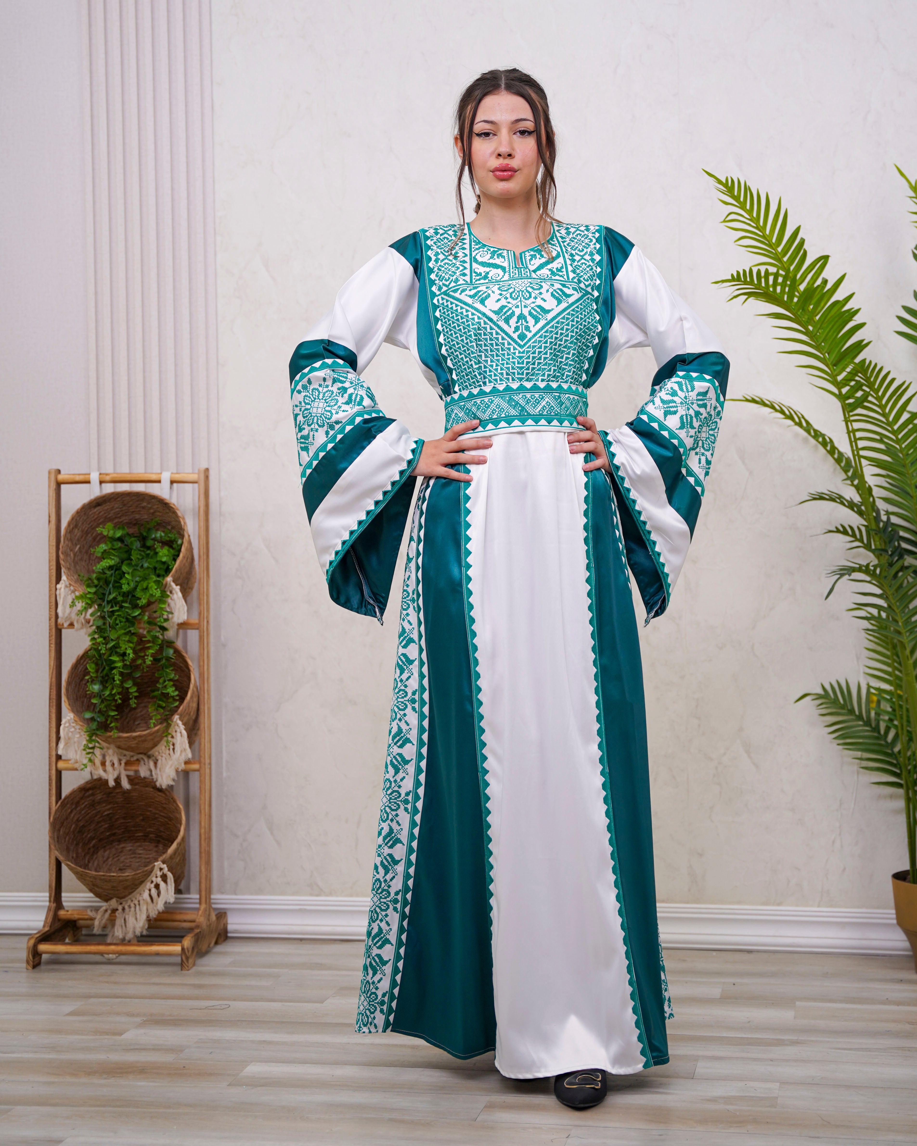 Ramallah Elegance - Embroidered Palestinian Thobe Dress High Quality ...