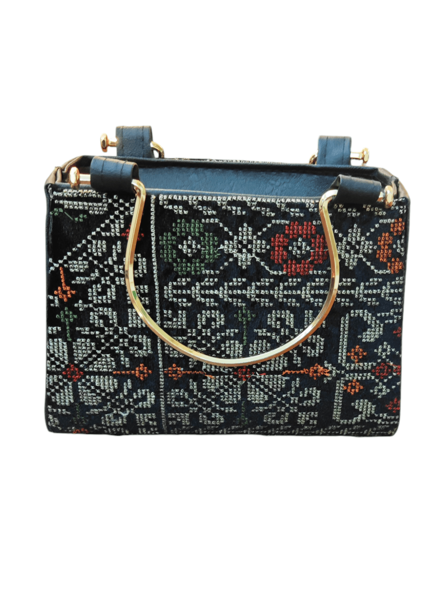 Navy & Mix Traditional Embroidered Palestinian Purse – JPK Traditions