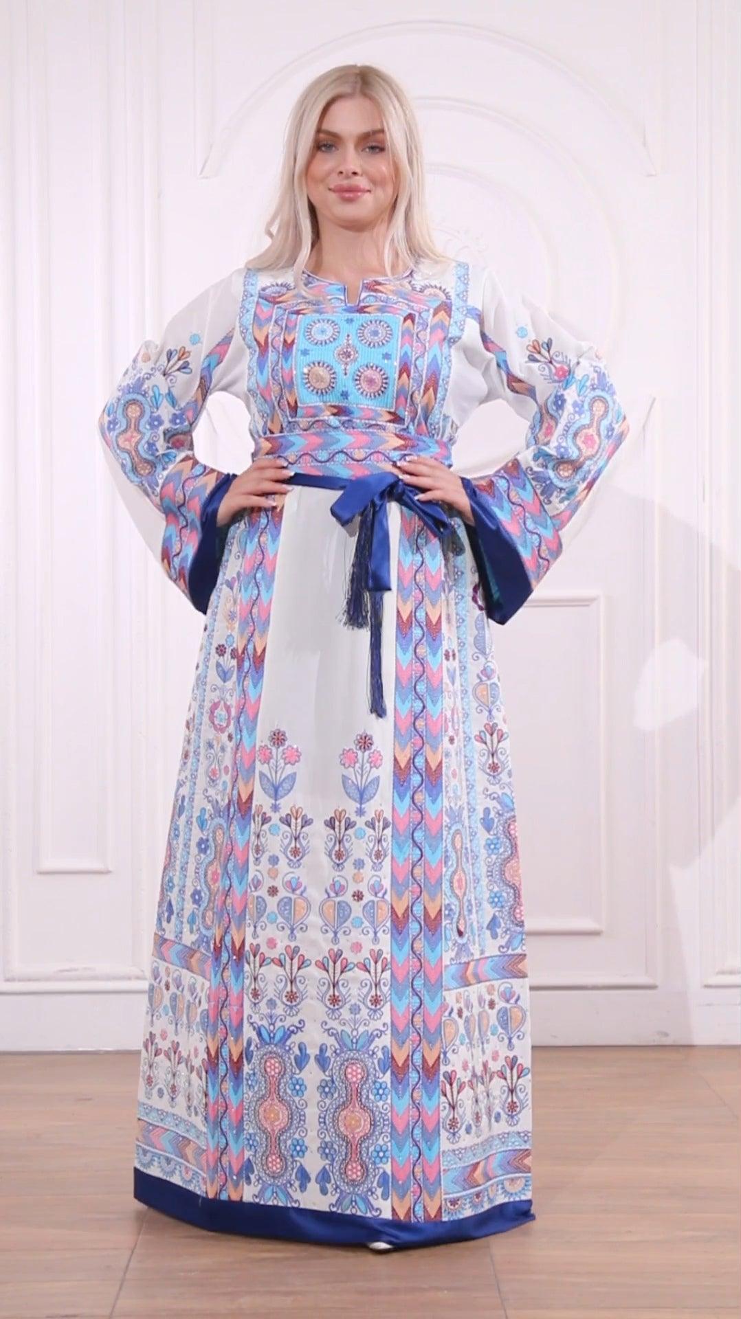 Blooms Of Bethlehem - High Quality Embroidered Palestinian style Thobe ...