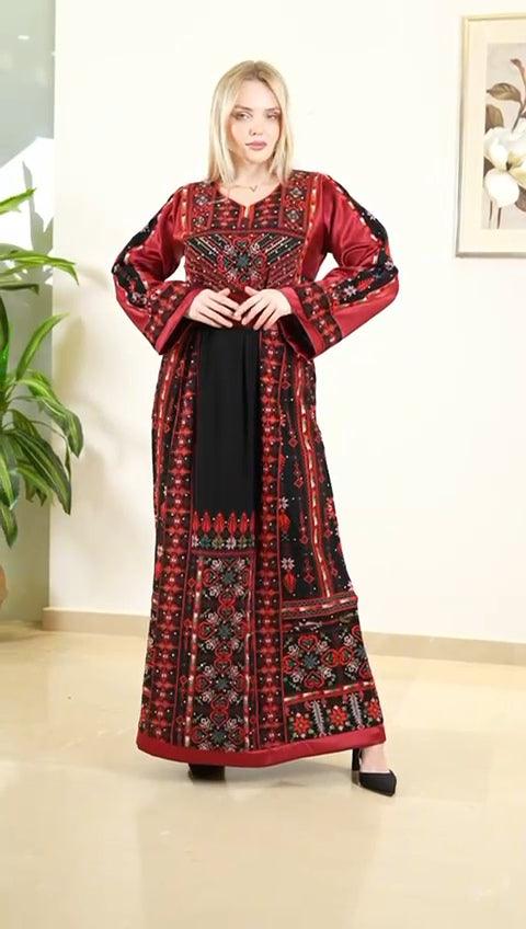 (Limited edition) - Embroidered Palestinian style Thobe for women ...