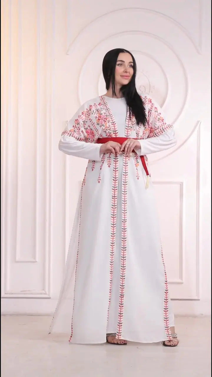 Flair Of Hebron Kaftan 2 - Embroidered Palestinian Kaftan – JPK Traditions