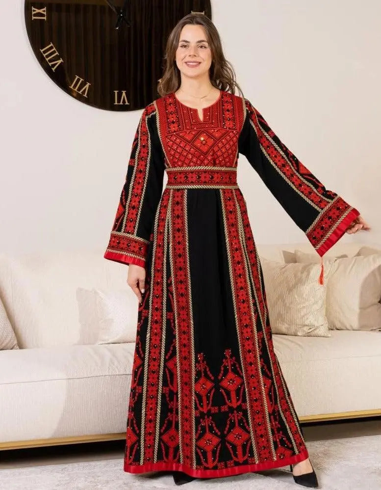 Gazan Resilience - Traditional Embroidered Palestinian Thobe for women ...